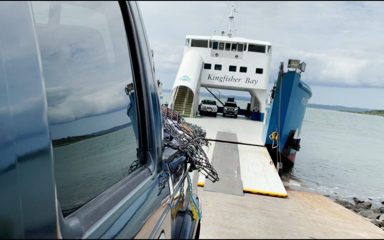 Fraser Island Ferry - River Heads Kingfisher Wanggoolba Creek